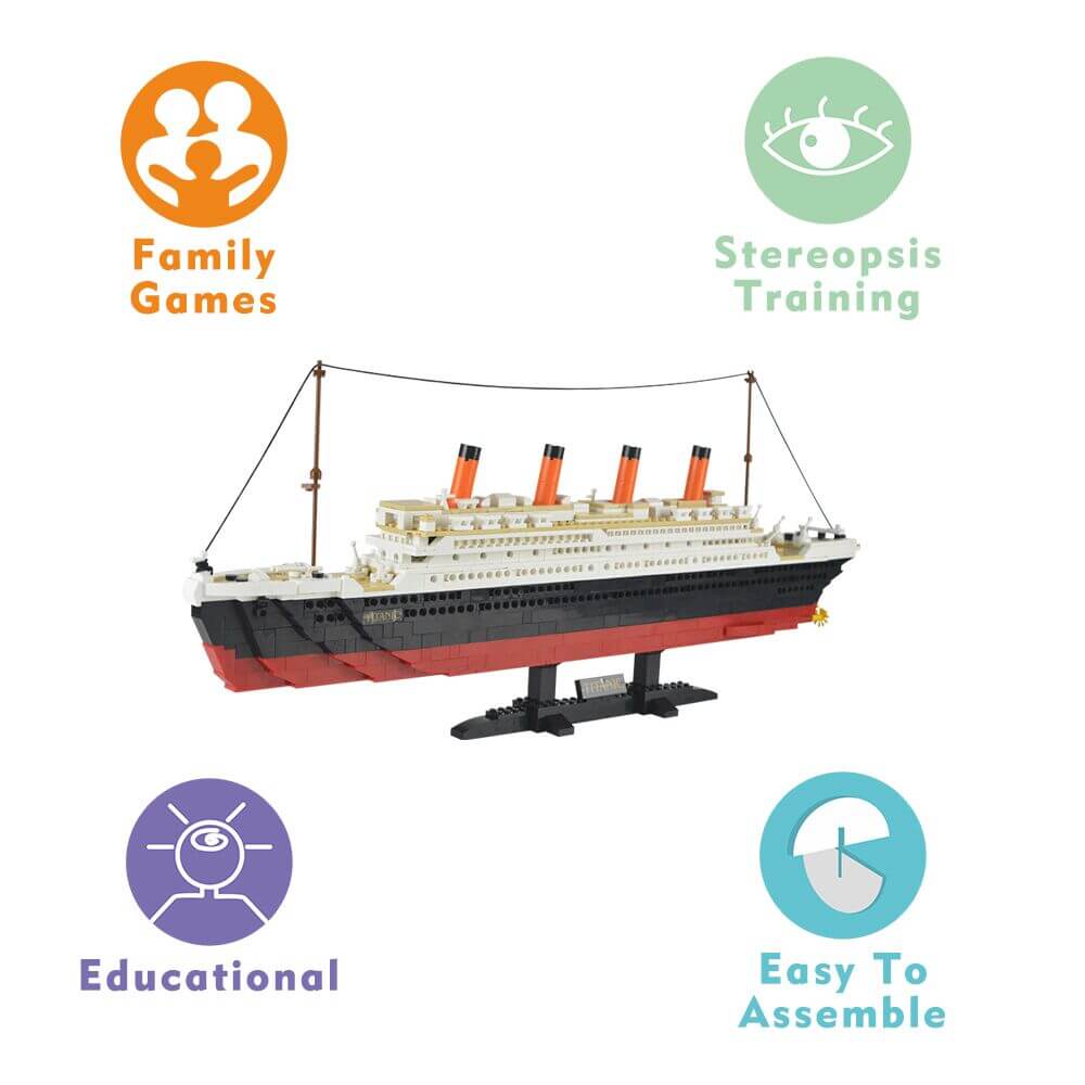 R.M.S Titanic Building Block Kit 1021 Pieces Bricks – SuSenGo Toys